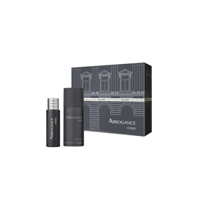 Arrogance Uomo Eau De Toilette 30 ml + Deo Spray Cofanetto